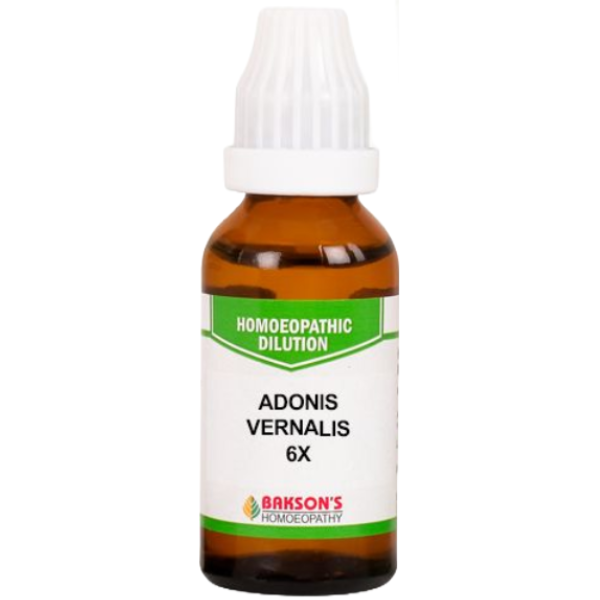 Buy Bakson's Homeopathy Adonis Vernalis Dilution 6X - Uses, Benefits ...