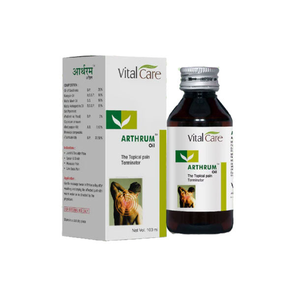 Buy Vital Care Arthrum Oil - Uses, Benefits & Dosage