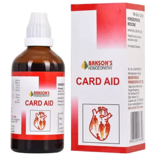 Buy Bakson's Card Aid Drops - Uses, Benefits & Dosage