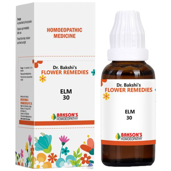 Buy Bakson's Dr. Bakshi's Flower Remedies ELM 30 - Uses, Benefits & Dosage