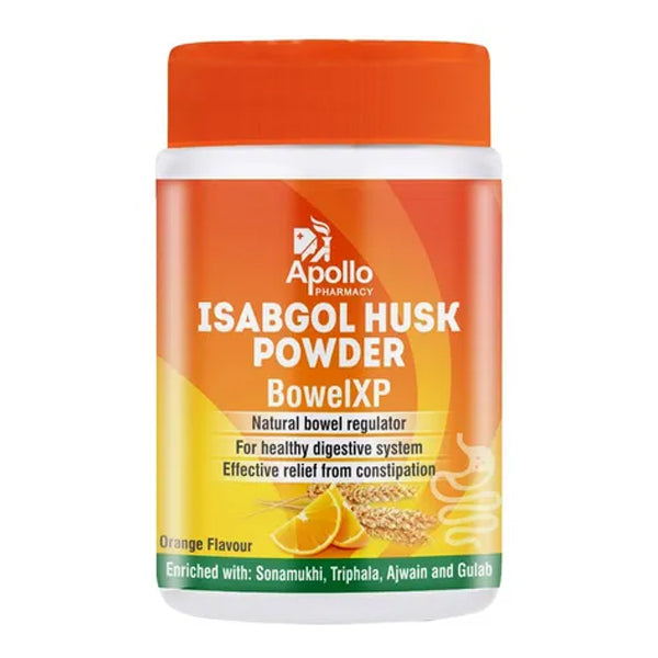 Buy Apollo Life Isabgol Husk Orange Flavour Powder Bowel Xp - Uses ...