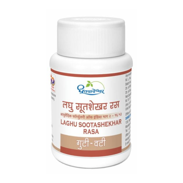 Buy Shree Dhootapapeshwar Laghu Sootashekhar Rasa Tablets - Uses & Benefits