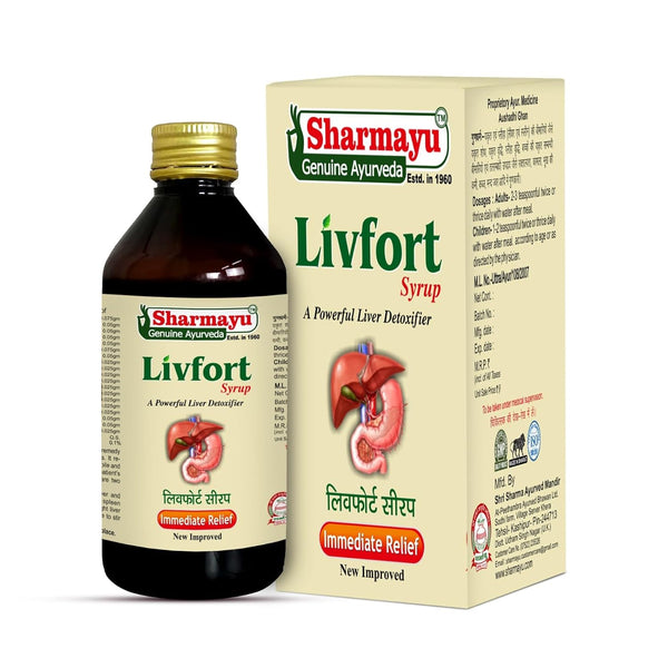 Buy Sharmayu Livfort Syrup - Uses, Benefits And Dosage