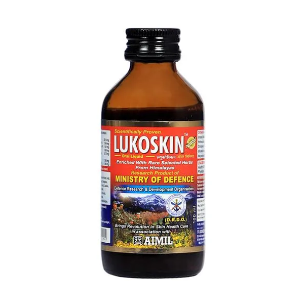 Buy Aimil Pharmaceuticals Lukoskin Oral Liquid - Uses, Benefits & Dosage
