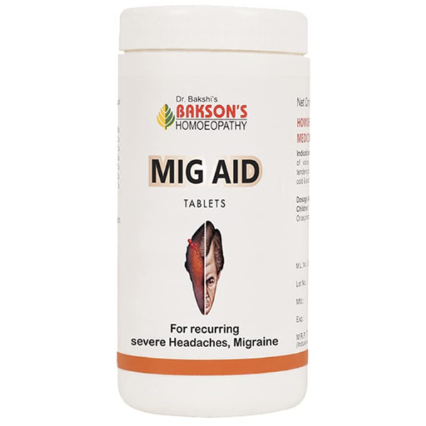 Buy Bakson's Mig Aid Tablets - Uses, Benefits & Dosage