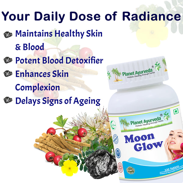 Buy Moon Glow Tablets - Ingredients, Dosage and Prices | Planet Ayurveda
