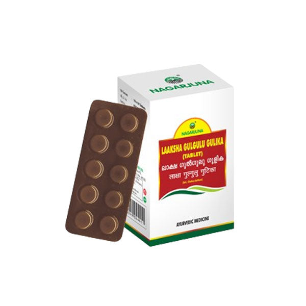 Buy Nagarjuna Laaksha Gulgulu Gulika - Uses, And Ingredients