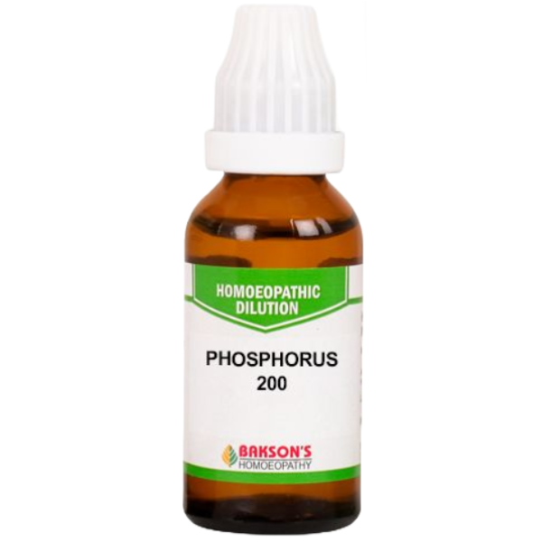 Buy Bakson's Homeopathy Phosphorus Dilution 200 - Uses, Benefits & Dosage