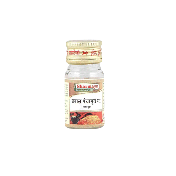 Buy Sharmayu Prawal Panchamrit Ras - Uses, Benefits And Dosage