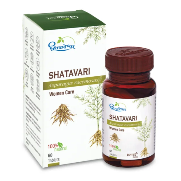 Buy Shree Dhootapapeshwar Shatavari Tablets - Uses & Benefits