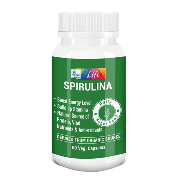 Buy Apollo Life Organic Spirulina Capsules - Uses, Benefits & Dosage