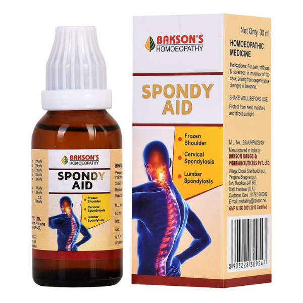 Buy Bakson's Spondy Aid Drops - Uses, Benefits & Dosage
