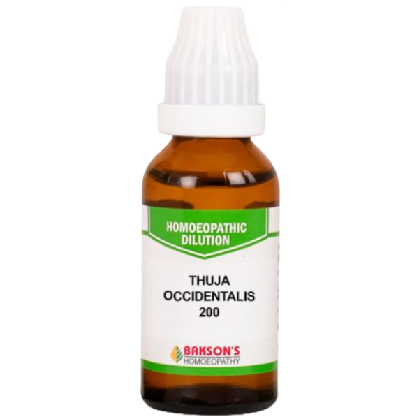 Buy Bakson's Homeopathy Thuja Occidentalis Dilution 200 - Uses ...