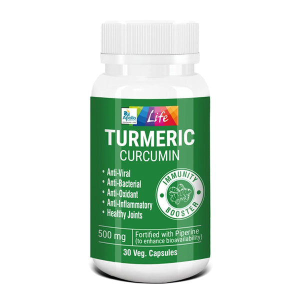 Buy Apollo Life Turmeric Curcumin 500 Mg - Uses, Benefits & Dosage