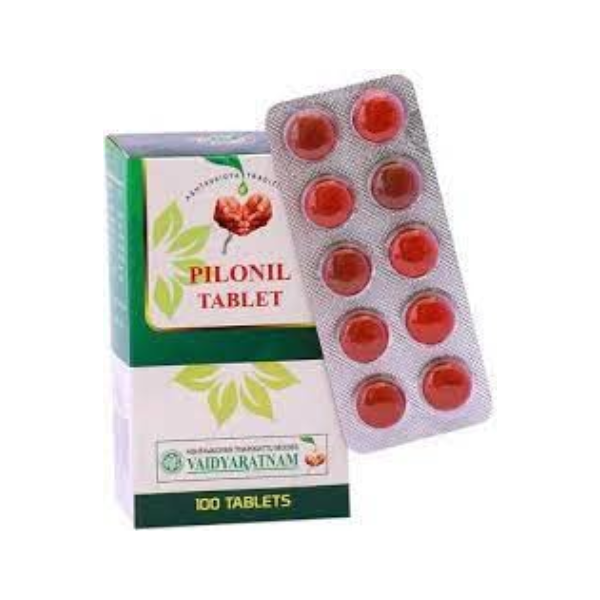 Buy Vaidyaratnam Pilonil Tablet - Uses, Benefits & Dosage