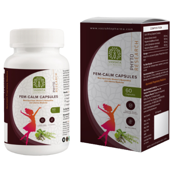 Buy Vasishta Fem-calm Capsule - Ingredients & Dosage