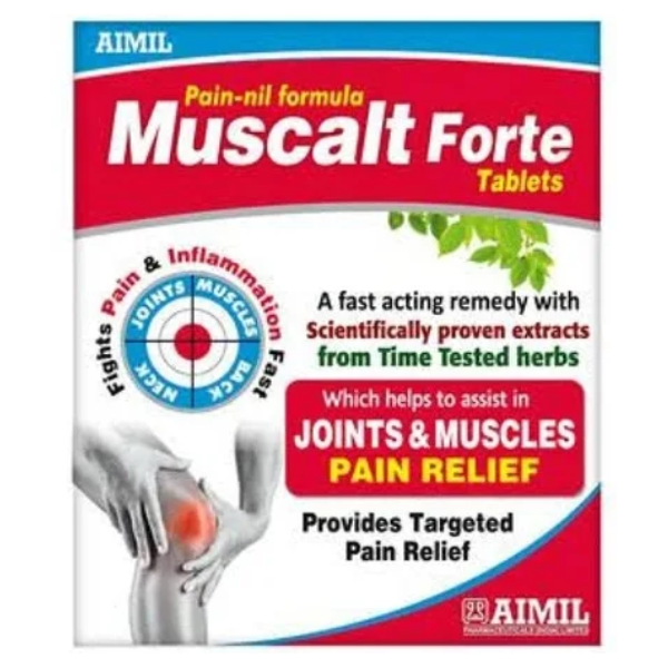 Muscalt Forte Tablets - Ingredients, Dosage | Buy Aimil Pharmaceuticals ...