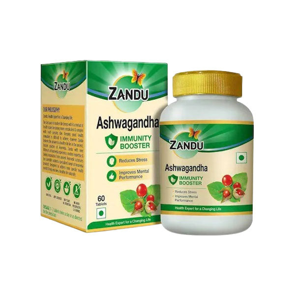 Buy Zandu Ashwagandha Tablets - Uses, Benefits & Dosage.