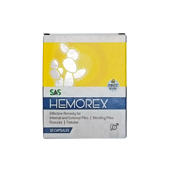 Buy SAS Pharmaceuticals Hemorex Capsules (10 Capsules) - Uses, Benefits ...