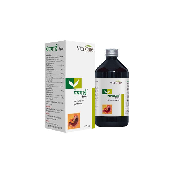 Buy Vital Care Pepgard Syrup 450 ml - Uses, Benefits & Dosage