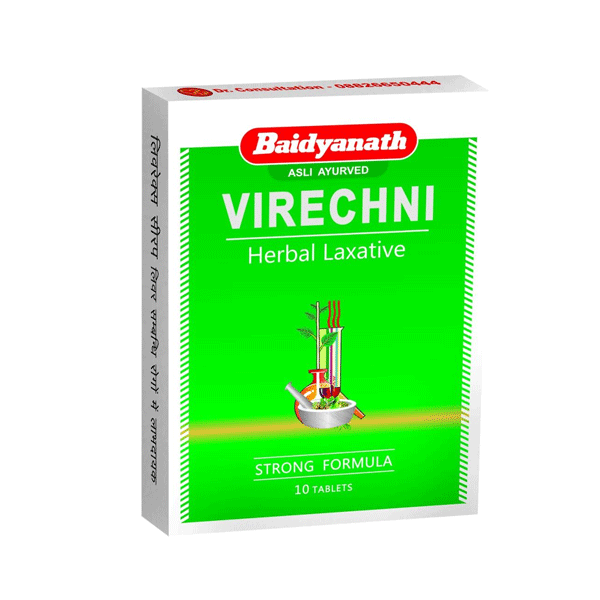 Buy Baidyanath Virechni Tablets (10 Tabs) - Ingredients, Dosage & Prices