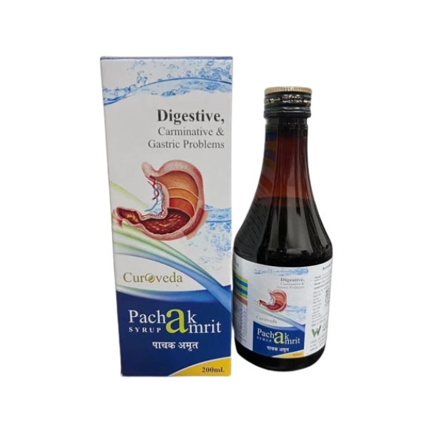 Buy Curoveda Herbals Pachak Amrit Syrup (200 ML) - Uses, Benefits & Prices