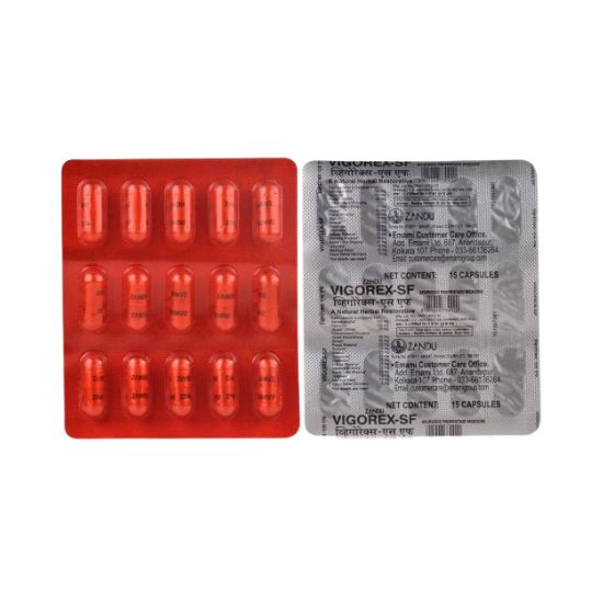 Buy Zandu Vigorex SF Capsules - Ingredients & Dosage
